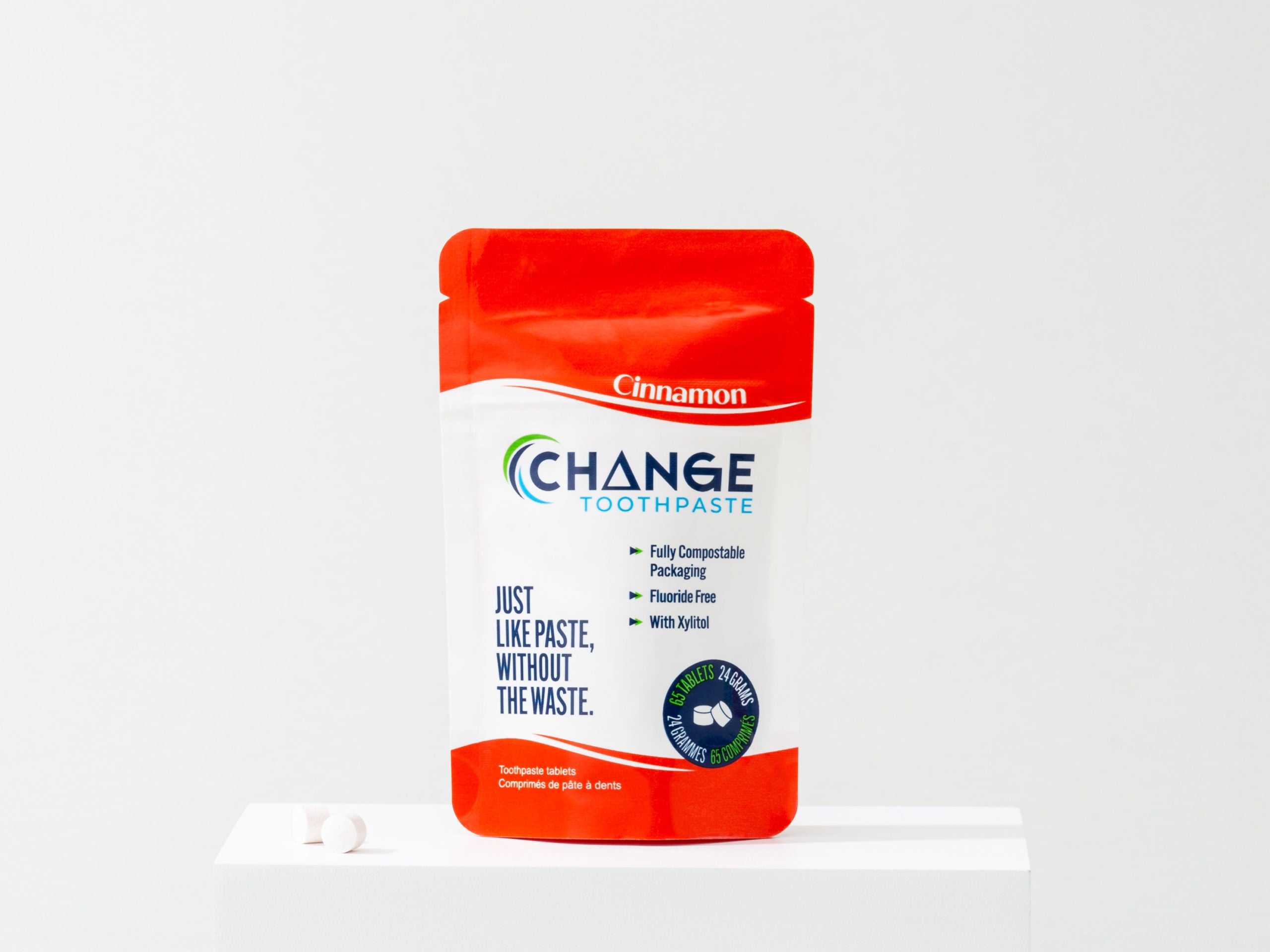 1-Month Cinnamon Toothpaste Tablets – Change.Toothpaste Inc